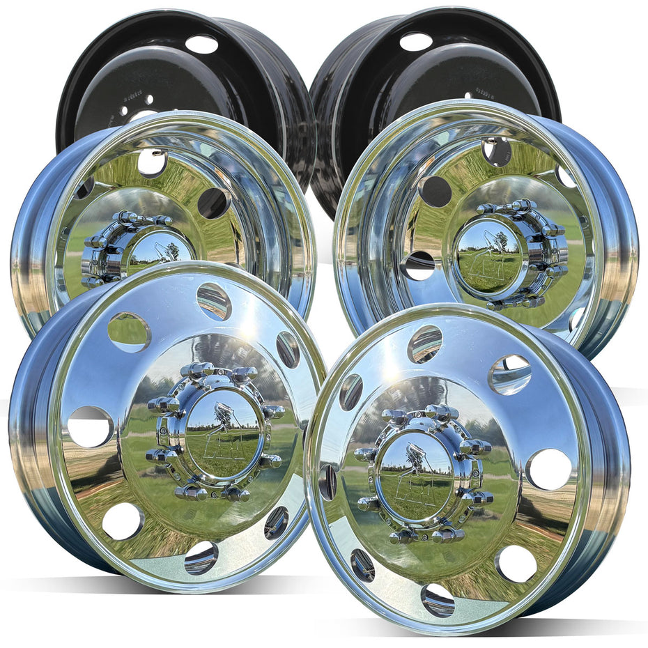 Dodge Ram 3500 Dually Cummins Alcoa Polished Aluminum Wheels – Buy ...