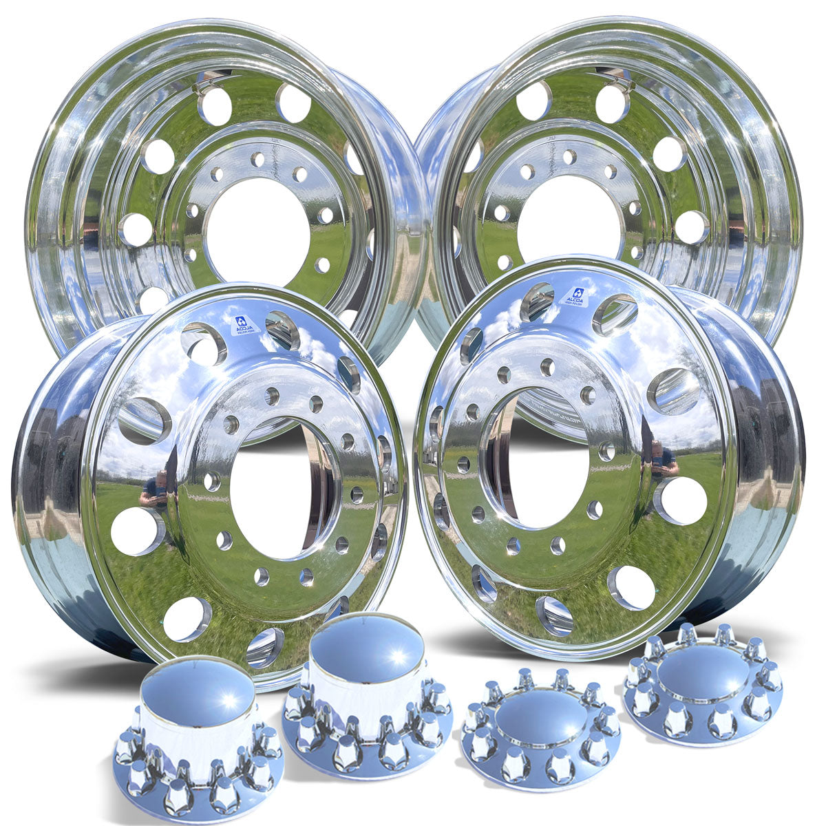 Alcoa 98U637 24.5” x 8.25” High Polish Wheels – 4 Wheel Kit – Buy Truck ...