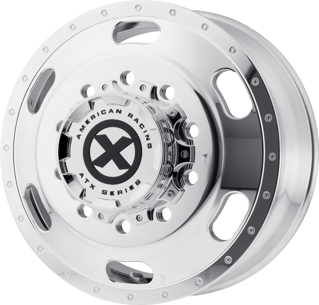 22.5" Polished Indy Wheels | 1-Ton Dually Trucks | 8 to 10 Lug Adapters ...