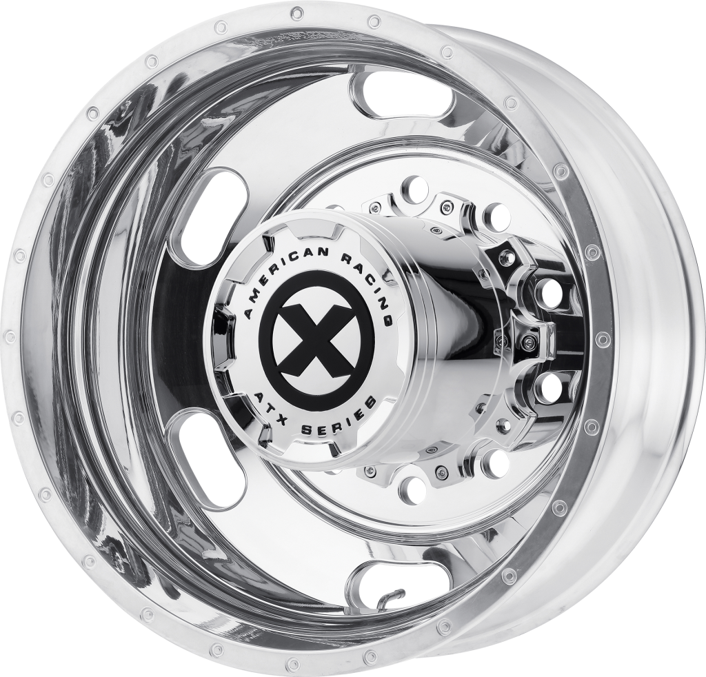 22.5" Polished Indy Wheels | 1-Ton Dually Trucks | 8 to 10 Lug Adapters ...