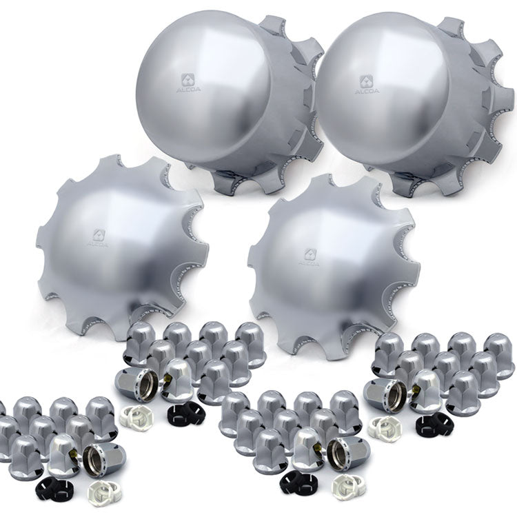 Alcoa 22.5 Wheel Kit | 8 lug - 10 lug Adapter Included | RAM 3500 DRW ...