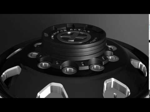 22.5 Satin Black Aluminum Octane "D" Style Front Truck Wheel – Buy ...