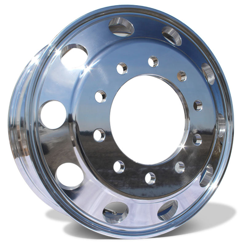22" Aluminum Wheels & Chrome Caps Chevy GMC Dually 3500 (2001-2010 ...