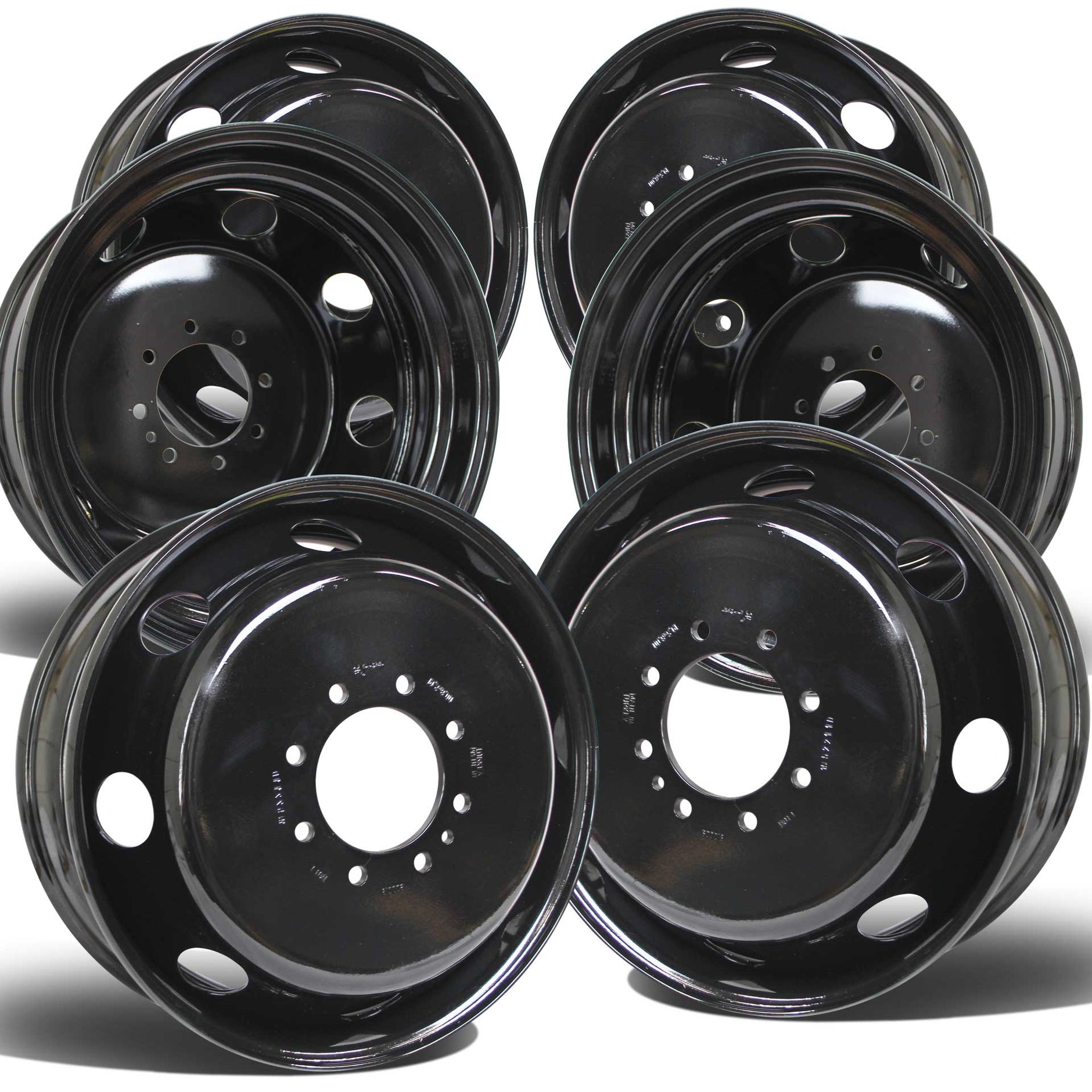 Dodge Ram 3500 Direct Bolt 19.5 Dual Truck Wheels - 8 on 6.5" – Buy ...