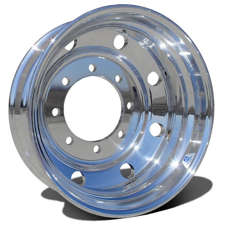 Alcoa 8 Lug 22.5 Aluminum Wheel & DynaTrac DT320 Tire Package – Buy ...