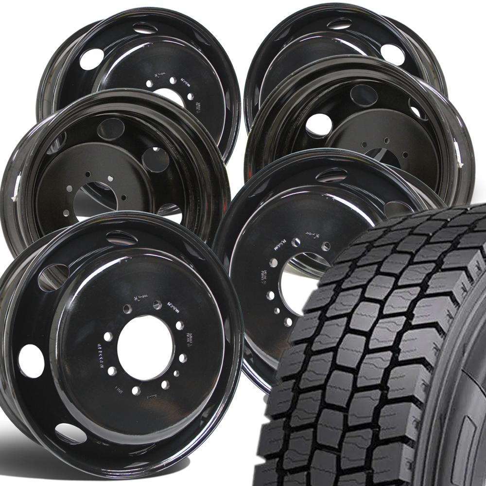 Dodge 350 Dually 19.5 Wheel (8x6.5) & Hercules Tire Package HDO – Buy ...