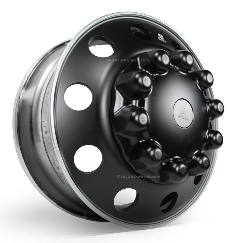 Alcoa 24.5 Dura-Black™ Forged Aluminum Semi Truck Wheel Package – Buy ...