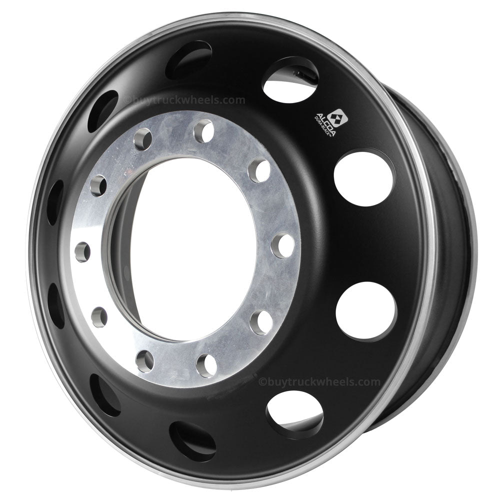 Alcoa 24.5 Dura-Black™ Forged Aluminum Semi Truck Wheel Package – Buy ...