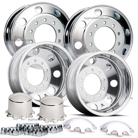 24.5" Aluminum Truck Wheel Packages for Semi Trucks – Buy Truck Wheels