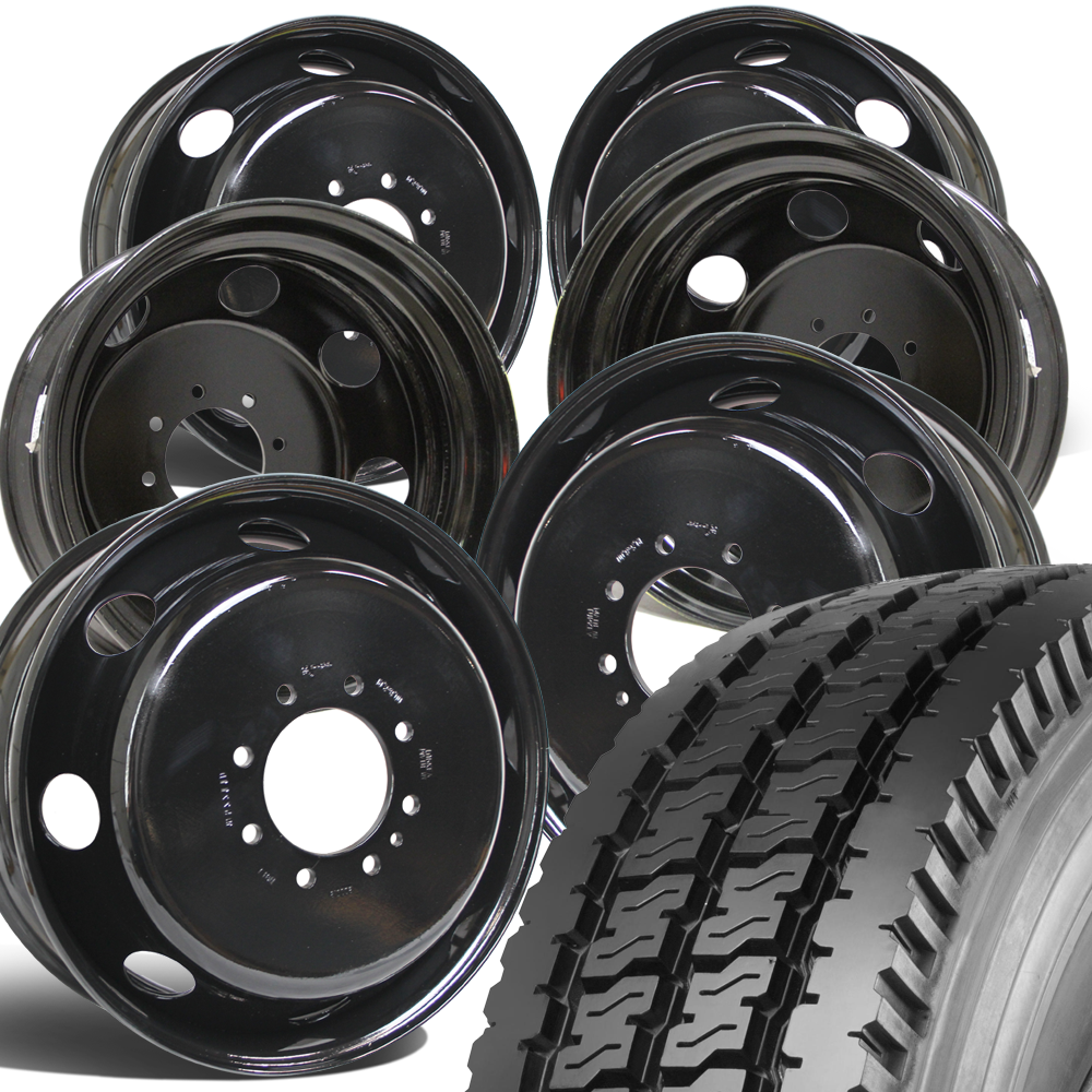 Ford F350 Dually 19.5 Wheel (8x200) & Ironman I-208 Tire Package – Buy ...